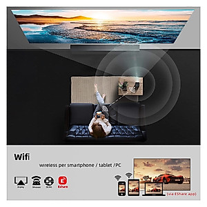 inBEKEA P19 3D 4K Cinema Home Theater 1080P Smart WIFI Video Outdoor LED DLP Mini Portable Pocket Projector