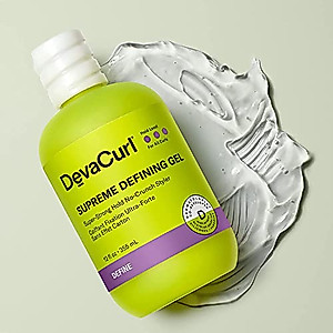 DevaCurl Supreme Defining Gel Super-Strong Hold No-Crunch Styler, Bright Breeze, 12 fl. oz.