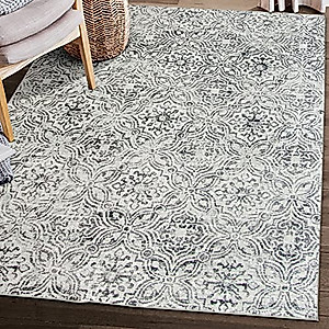 ReaLife Machine Washable Rug - Stain Resistant, Non-Shed - Eco-Friendly, Non-Slip, Family & Pet Friendly - Made from Premium Recycled Fibers - Mosaic Tile - Gray, 2'6" x 8'