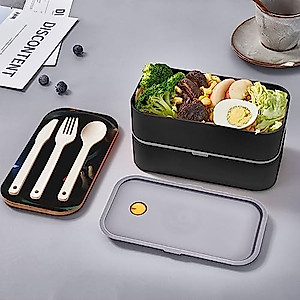 Future Astronauts Adult Lunch Box, Bento Box, With Cutlery Set Of 3, 2 Compartments, Rectangular, Lunch Box For Adults