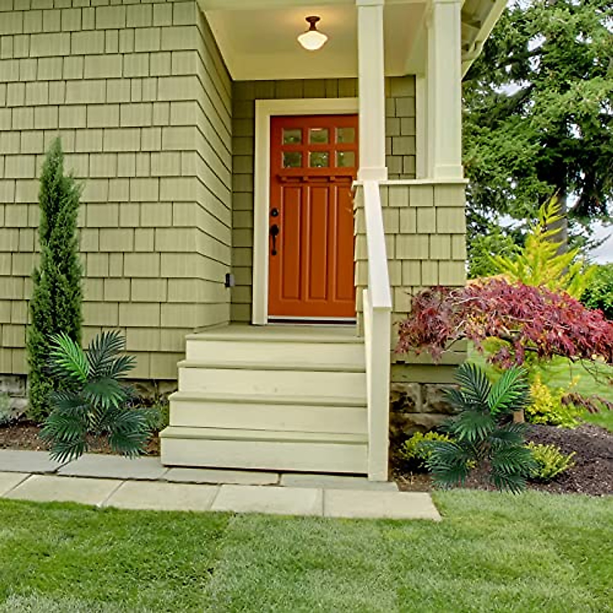 Artificial Palm Tree Plants 30" Tall UV Resistant Tropical Areca Plant Faux Plants Monstera Leaves Floral Arrangement Safari Leaves Beach Leave Party Suppliers Decorations