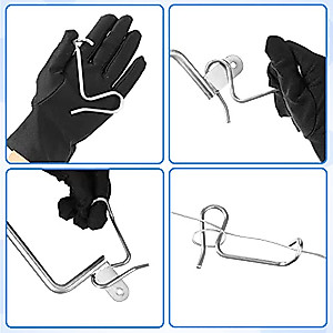 Zhengmy Fence Wire Tightener Tool with 1 Tighteners Handle Fence Wire Tensioner Steel Fence Stretcher Tool Barbed Wire Fence Tools Fence Repair Kit for Fast Wire Fence Farmhouse Garden (31 Pieces)