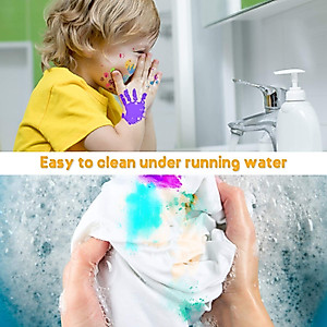 Ink Pad, 24 Colors Finger Washable Craft Ink Pad for Kids Stamp, 1.18X1.18''