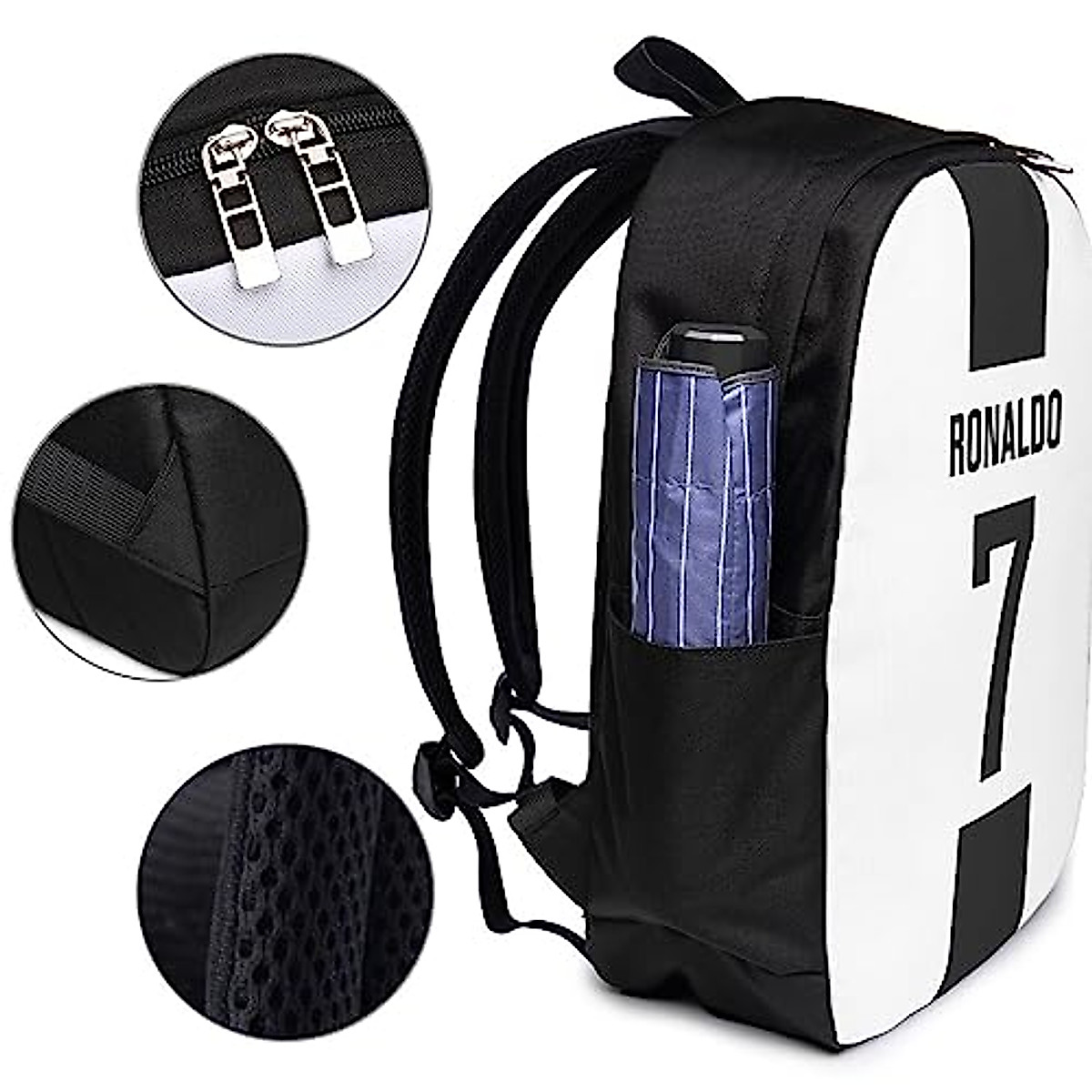 Luja Dling Ronaldo #7 Backpacks Bag Laptop Bag Bookbag Usb Backpack 17 Inch For Daily