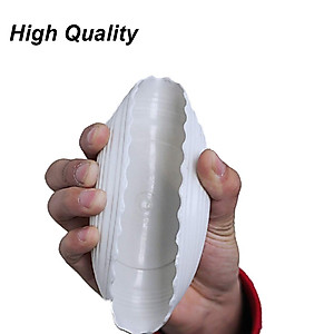 YUANAIYI 12 Packs Wave Plant Saucer - Plastic Flower Pot Drip Trays/Durable Heavy Duty White Plant Tray for Indoor and Out Door Plant(6/8/10 inch)