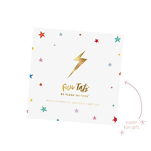 MINI RAINBOW set of 10 premium waterproof temporary colorful metallic jewelry foil kids Flash Tattoos – party favors, rainbow tattoo, rainbow party, kids temporary tattoo, rainbow party favor