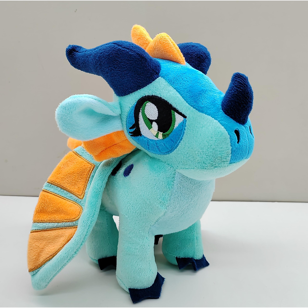 EASELR Wings of Fire Dragon Plush Toy Rainwing Dragon Stuffed Animals Pterosaur Plush Flying Dragon Pillow Plushies Gifts for Fans Kids Boys Girls