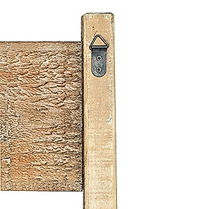 Creative Co-Op Fir Wood Wall Metal Bar and 2 Hooks Decorative Ladder, Natural