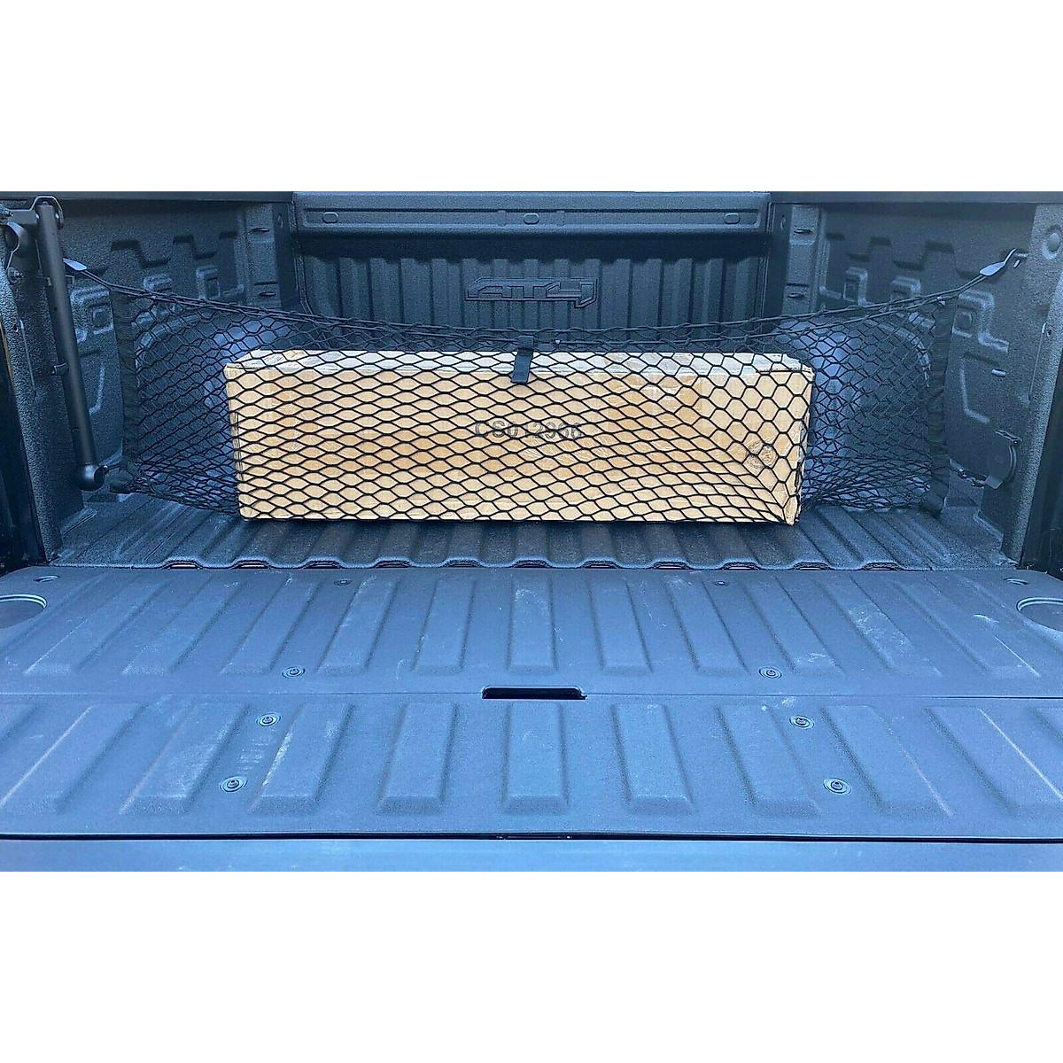 Envelope Style Trunk Mesh Cargo Net for GMC Sierra 2013-2024, Automotive Exterior Accessories - Premium Car Trunk Storage Organizers, Cargo Bed Net for Pickup Truck, Smart Vehicle Storage Organizer