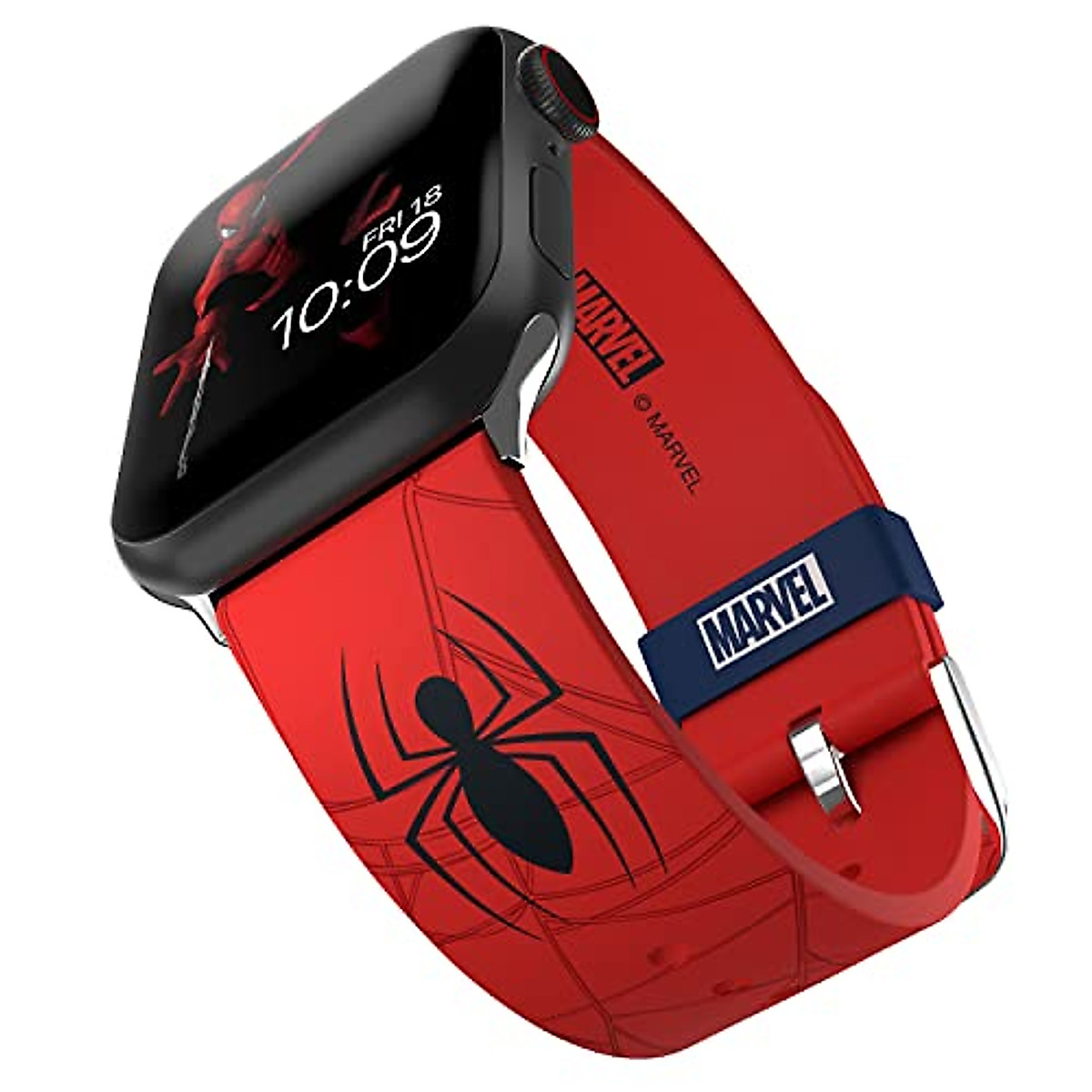 MARVEL ñ Spider-Man Insignia Smartwatch Band - Officially Licensed, Compatible with Every Size & Series of Apple Watch (watch not included)