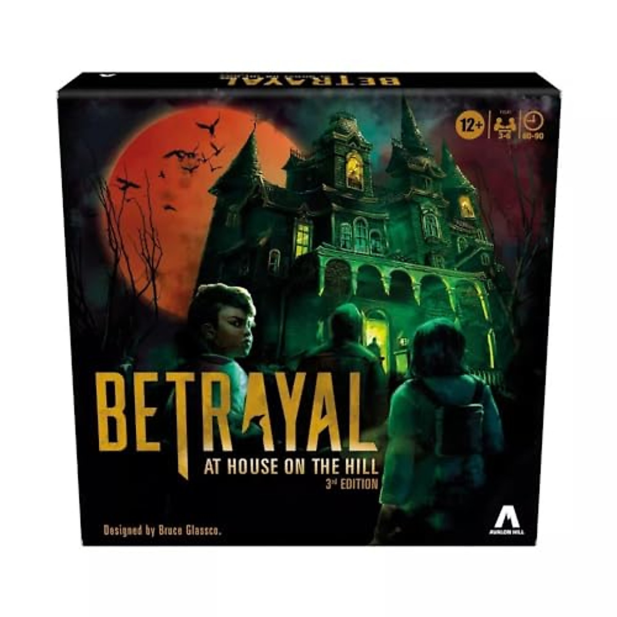 Avalon Hill Hasbro Gaming Betrayal at The House on The Hill 3rd Edition Cooperative Board Game,Ages 12 and Up,3-6 Players,50 Chilling Scenarios