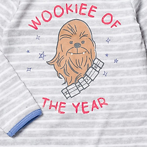 Star Wars Chewbacca R2-D2 C-3PO Baby Boys 3 Pack Swaddle Sleeper Gown 0-6 Months