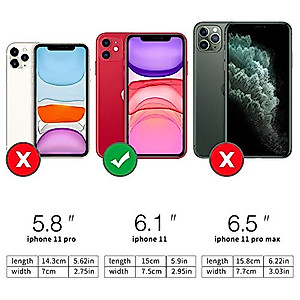 FYY Compatible with iPhone 11 Case, [Kickstand Feature] Luxury PU Leather Wallet Case Flip Folio Cover with [Card Slots] and [Note Pockets] Case for iPhone 11 6.1" Crocodile Black