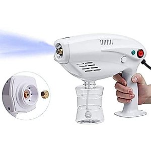 Steam Gun Spray Nano Atomizer Small Sterilization Container Steam Gun, Handheld Rechargeable Nano Atomizer Electric Sprayer Nozzle Adjustable Fogger for Home, Office, School or Garden