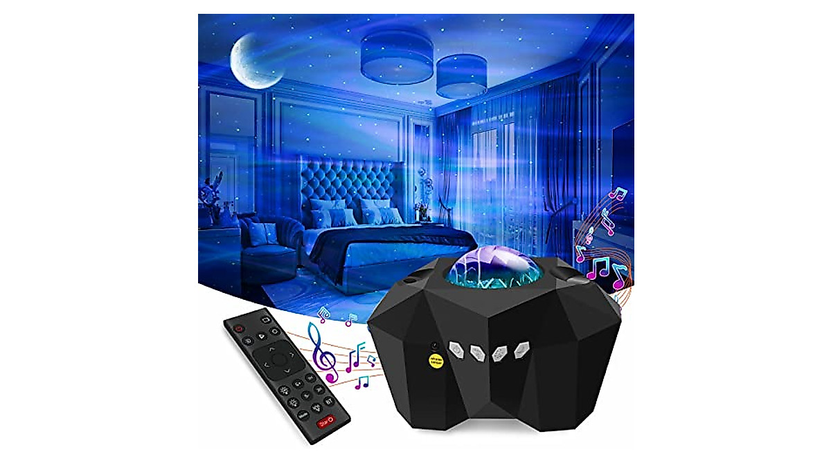 Aurora Galaxy Projector Light - Star & Moon Night Sky with Music