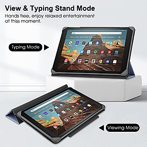 HoYiXi Universal Case for 10.1 inch Tablet,Protective Tablet Cover for 9 inch, Foldable Stand Folio Tablet Case for and More 9"-10.1" inch Tablet -Black