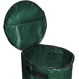 Garden Compost Bags Compost Bag Outdoor Garden Garden Waste Compost Bags for Food Waste Fermentation and Dead Leafs Fermentation into Compost Outdoor Composting Bins 2 Pack