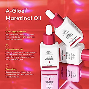 Drunk Elephant A-Gloei Virgin Marula Oil with Retinol. Anti-Wrinkle Treatment for Youthful Looking Skin (30 mL / 1 Fl Oz)