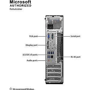Lenovo ThinkCentre M900 SFF Desktop Computer, Intel Quad Core i5-6500, 16GB DDR4 RAM, 512GB SSD, 4K Support, WiFi, Bluetooth, VGA, Windows 10 Pro (Renewed)