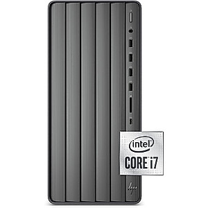HP 2022 Newest Envy Desktop, Intel Core i7-10700 Processor, 16 GB RAM, 1TB SSD Storage + 1TB HDD, Wi-Fi 5, Windows 11 Pro, USB Wired Keyboard and Mouse Combo