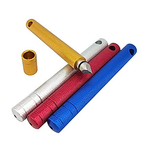 Golf Club Groove Sharpener Sharpening Tool Re-Grooving Cleaning Tool and Cleaner for Wedges & Irons (Blue)