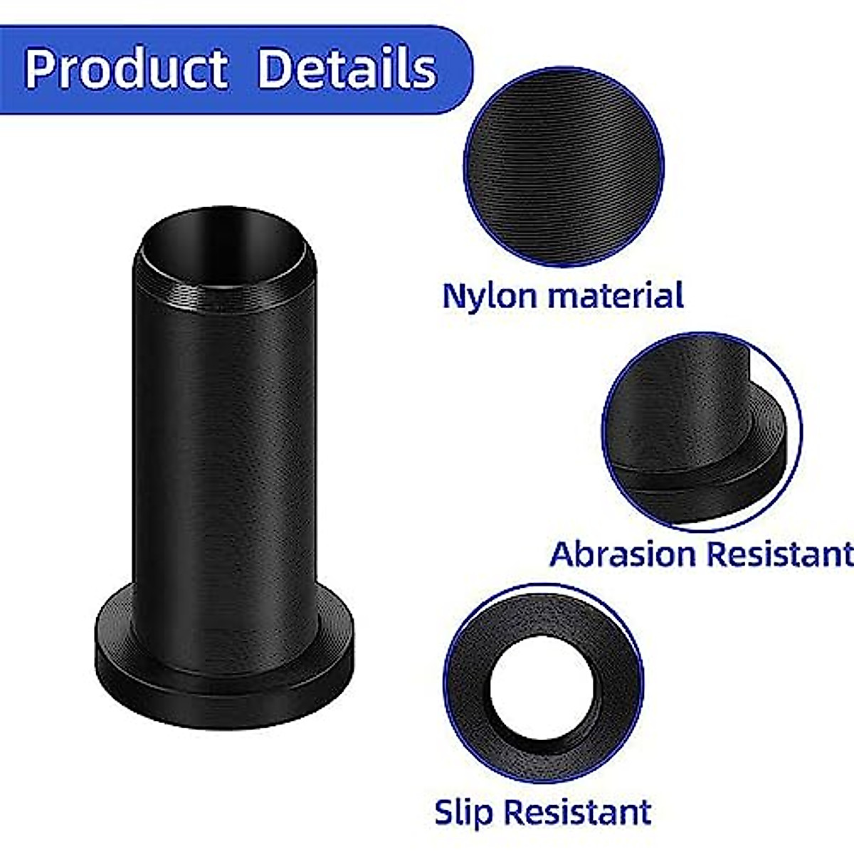 Lock Sleeve, 4-Pack/8-Pack Oar Collars Nylon Oar Sleeve For Oar Protector Durable Easy To Roll-On Oar Sleeve Boat Lock Clip Hardware Socket Boat Tool Holder Paddle Lock Sleeve Nylon Paddle Lock Socket