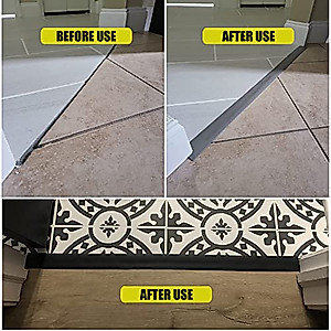 DAILISEN Self Adhesive Floor & Door Flat Transition Strip Vinyl Floor Edge Trim Laminate Floor Gap Covering Joining Strip (100cm×5cm, Grey Wood Grain)