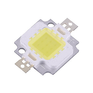 Acogedor 10Pcs 10W LED Cool White SMD Chip COB DC 9-12V for Lamp Flood Light Bulb Replacement (Cool White)