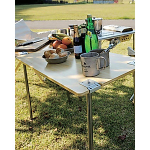 Snow Peak IGT Bamboo Table Regular, CK-116TR, Designed in Japan, Made of Laminated Bamboo, for Iron Grill Table Kitchen, Lifetime Product Guarantee