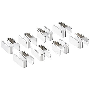 Akro-Mils AKRO-MILS AWSHOOK8PK -Connecting S Hook for Chrome Wire Shelf System - Pack of 8(Pack of 8)