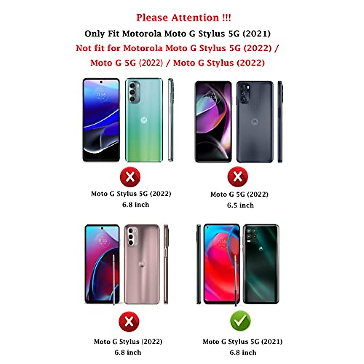 PUSHIMEI for Moto G Stylus 5G Case, Military Grade Heavy Duty Protection Phone Case Cover with HD Screen Protector Magnetic Ring Kickstand for Motorola Moto G Stylus 5G 2021 (Purple Military Case)