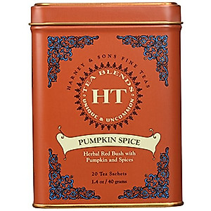 Harney & Sons Pumpkin Spice Rooibos Tea 20 ct Sachet Tin
