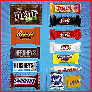 ULTIMATE Assorted 4 Lb. Chocolate Candy Variety Pack, Bulk Mega Candy Mix, Fun Size Assortment, Individually Wrapped Minis, Great for Easter Basket Fillers & Egg Hunts, Parties, Parades & Pinatas! (All Time Favorites, 4 Lbs.)