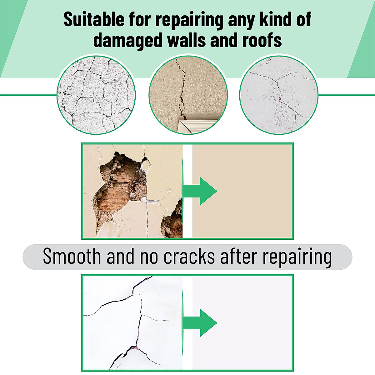 Bates Choice - Drywall Repair Kit, 16pcs, Dry Wall Patch Kits, Wall Repair Patch Kit, Wall Patch Repair Kit, Drywall Hole Patch, Drywall Patch Kit, Wall Hole Repair Kit, Drywall Patch Hole