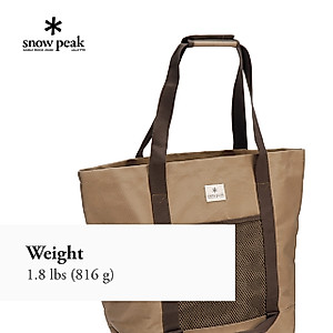 Snow Peak Tote Bag - Storage Bag with Durable Handles for Camping Accessories - Small