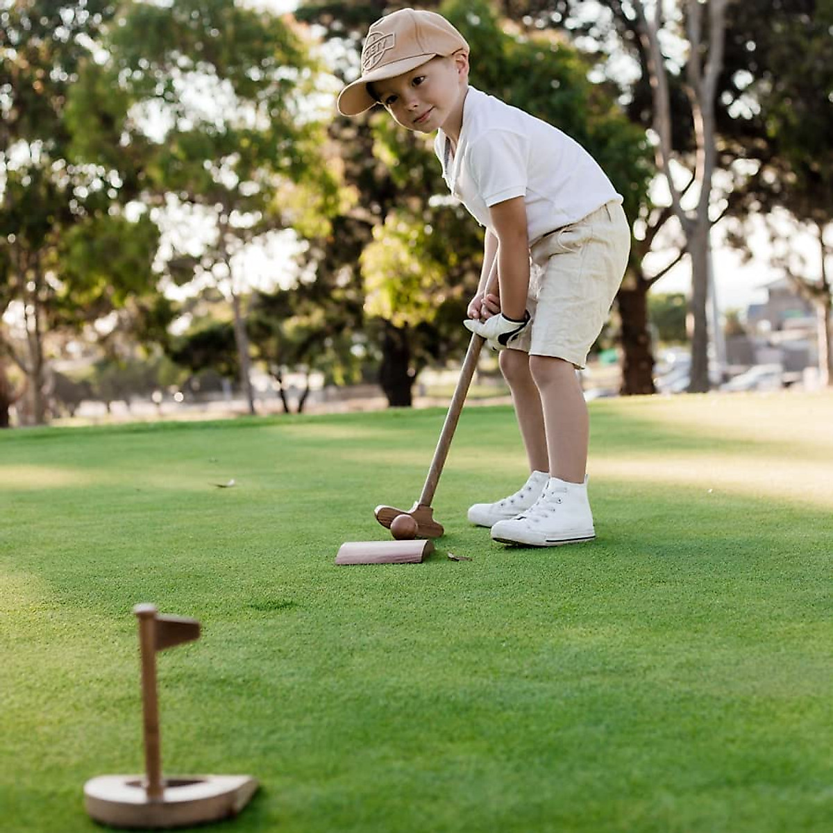 KOOKAROO Toddler Golf Set Ages 3-5 - Kids Golf Clubs 3-5 - Kids Golf Set - Golf Set for Kids 4-8 - Baby Golf Toy - 2 Year Old Golf Set - Toddler Golf Clubs Age 2 - Mini Golf Set - Baby Golf Clubs