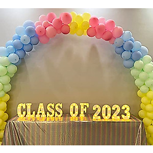 Graduation Party Decorations 2023, 11 LED Marquee Letter Lights "Class of 2023" for Graduation Decorations, GRAD 2023 Kindergarten Preschool High School College Graduation Decorations Party Supplies
