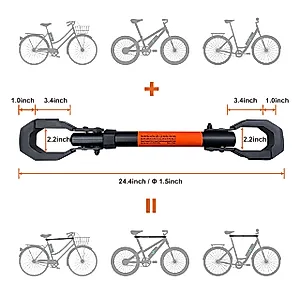 HYPERAX Special Combo - Volt 2 with 2 X E-Bike Adapter- Platform Bike Rack for Car, SUV, Trucks, Sedan - 2" Hitch Fits Up to 2 X 70 lbs Bike with Up to 5" Fat Tires - NO RV USE!