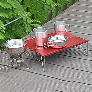 DOUBAO Camping Tables Picnic Lightweight Camping Furniture Portable Outdoor Hiking Desk Aluminum Plate Folding Table Barbecue