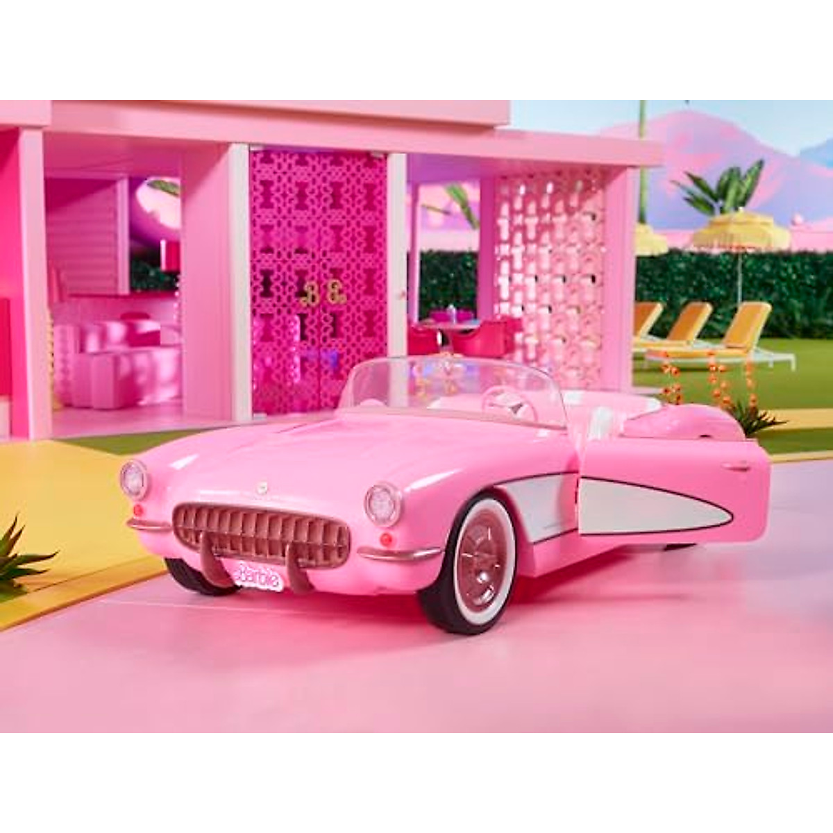 Barbie The Movie Collectible Car, Pink Corvette Convertible