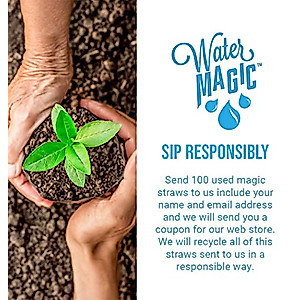 Water Magic Immune Defense Water Flavor Enhancing Straws - Includes 7 Berry Boost Straws and 7 Mega Orange Immune Support Straws