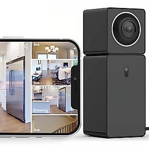 See 4 Views with 1 Security Camera, Indoor Home Cam Security with Two-Way Audio, 1080p Smart 360 Monitoring, WiFi, Night Vision, Motion Detection, iPhone App with Alerts and Cloud Storage