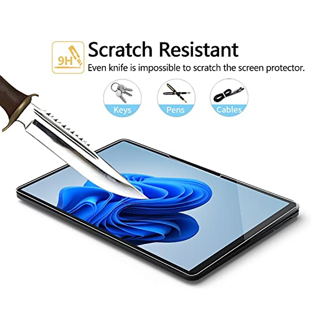 Megoo [2 Pack Glass Screen Protector for Surface Laptop Studio 2/ Surface Laptop Studio 14.4'', Easy Installation/HD Transparent/Scratch Resistant/Case and Surface Pen Friendly 9H Tempered Glass