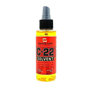 C-22 adhesive solvent by Walker Tape C22 Solvent 4 Oz Spray For Lace Wigs & Toupees