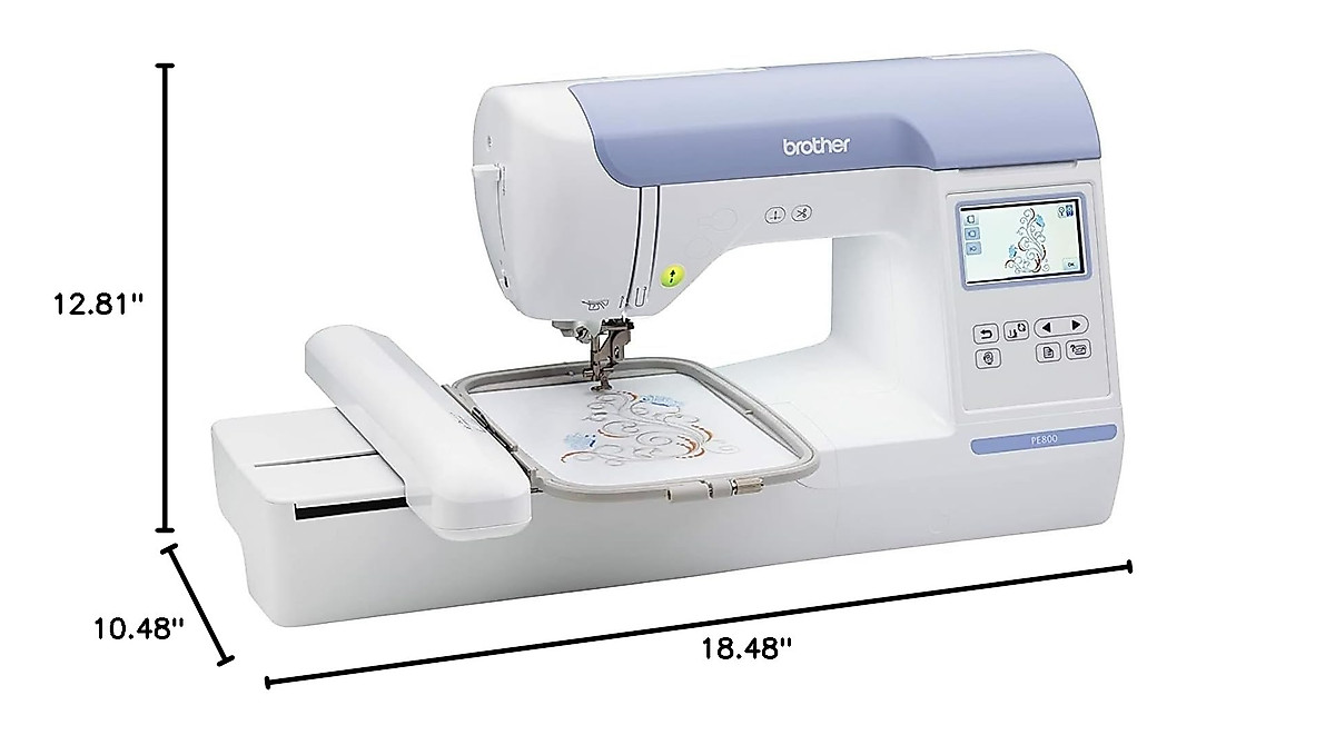 Brother PE800 Embroidery Machine with 138 Designs & 5x7 Hoop