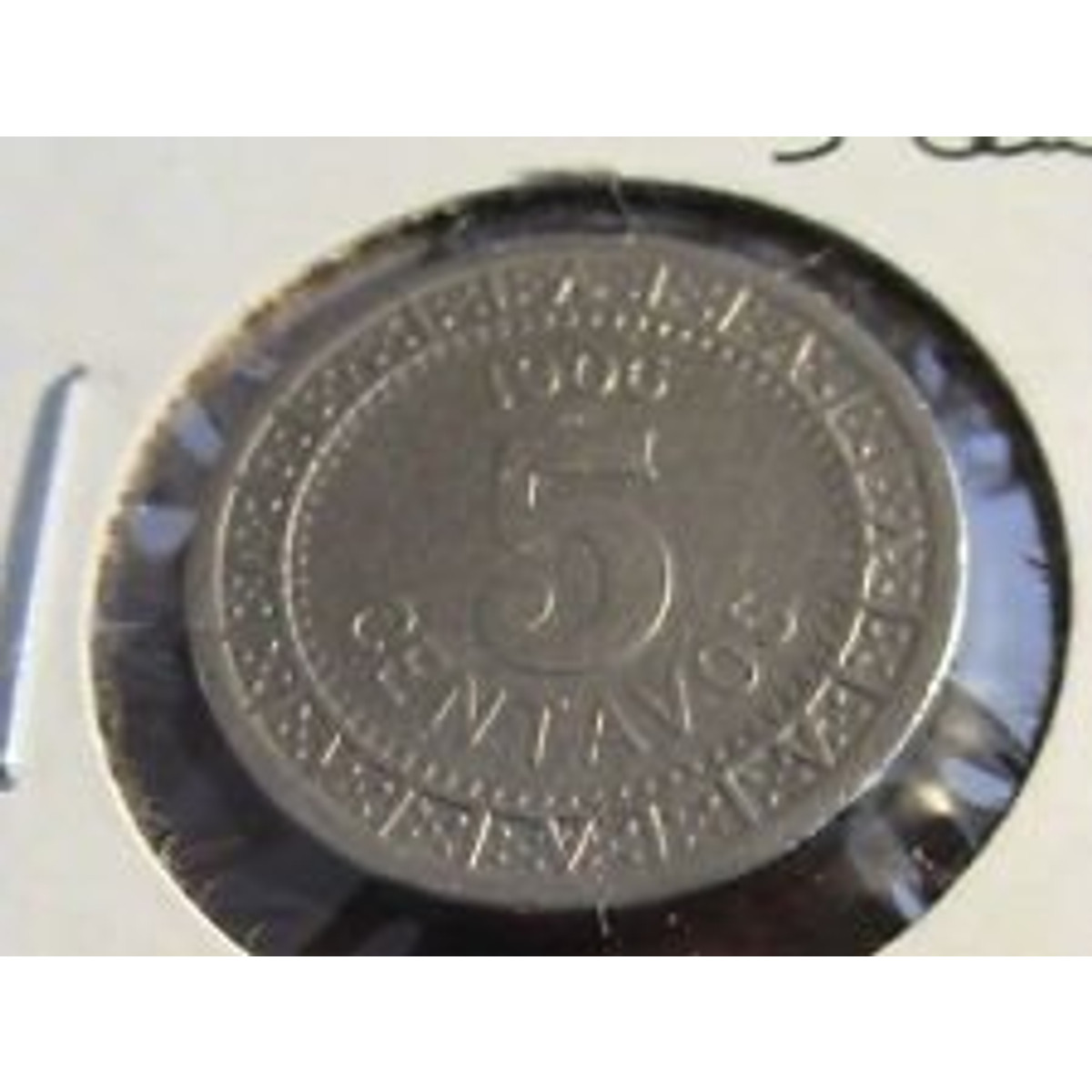 Mexico 1906, 5 Centavos, Extra Fine Condition