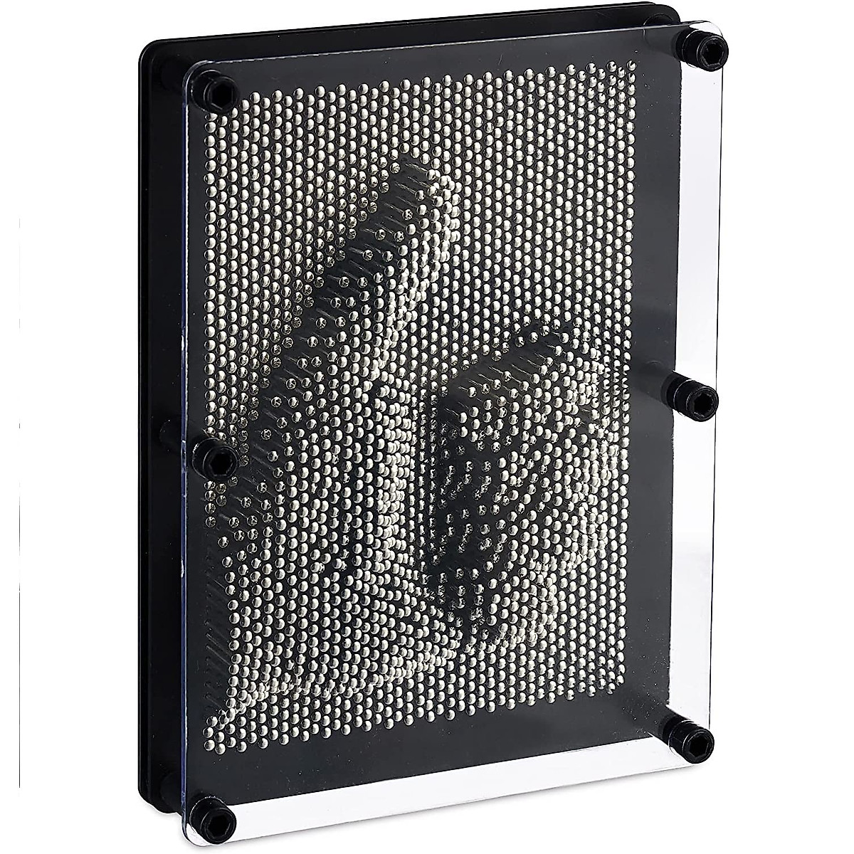 3D Pin Art Toy 6 x 8 Inches, Unique Metal Silver Pin Art Board for Kids,Inspire Imagination & Challenge Sense, Innovative Boundless Creativity for Children & Adults Learning Gift