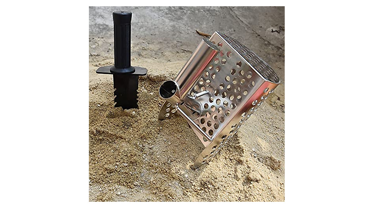 Sand & Metal Detector Shovel for Beaches and Treasure Hunting