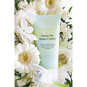 BONAJOUR] Green Tea Water Bomb Vegan Moisturizing Facial Gel Cream for sensitive skin - Daily hydrating Moisturizer 3.38 Fl. oz -