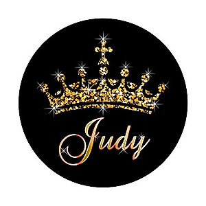Judy Name Crown Queen Princess Royal Design - Judy PopSockets PopGrip: Swappable Grip for Phones & Tablets